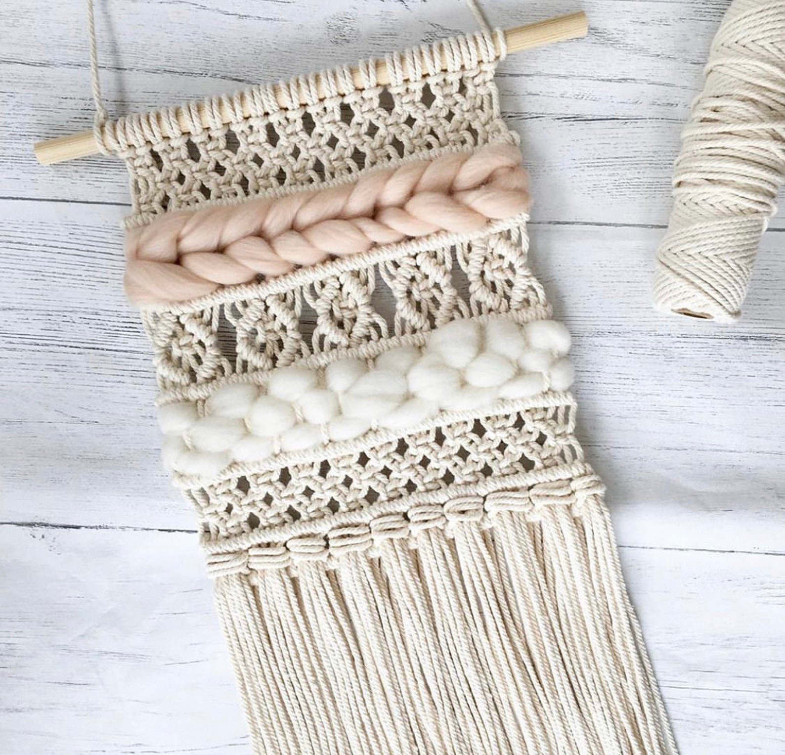 Macrame Weaving Pattern for Wall Hanging | Etsy