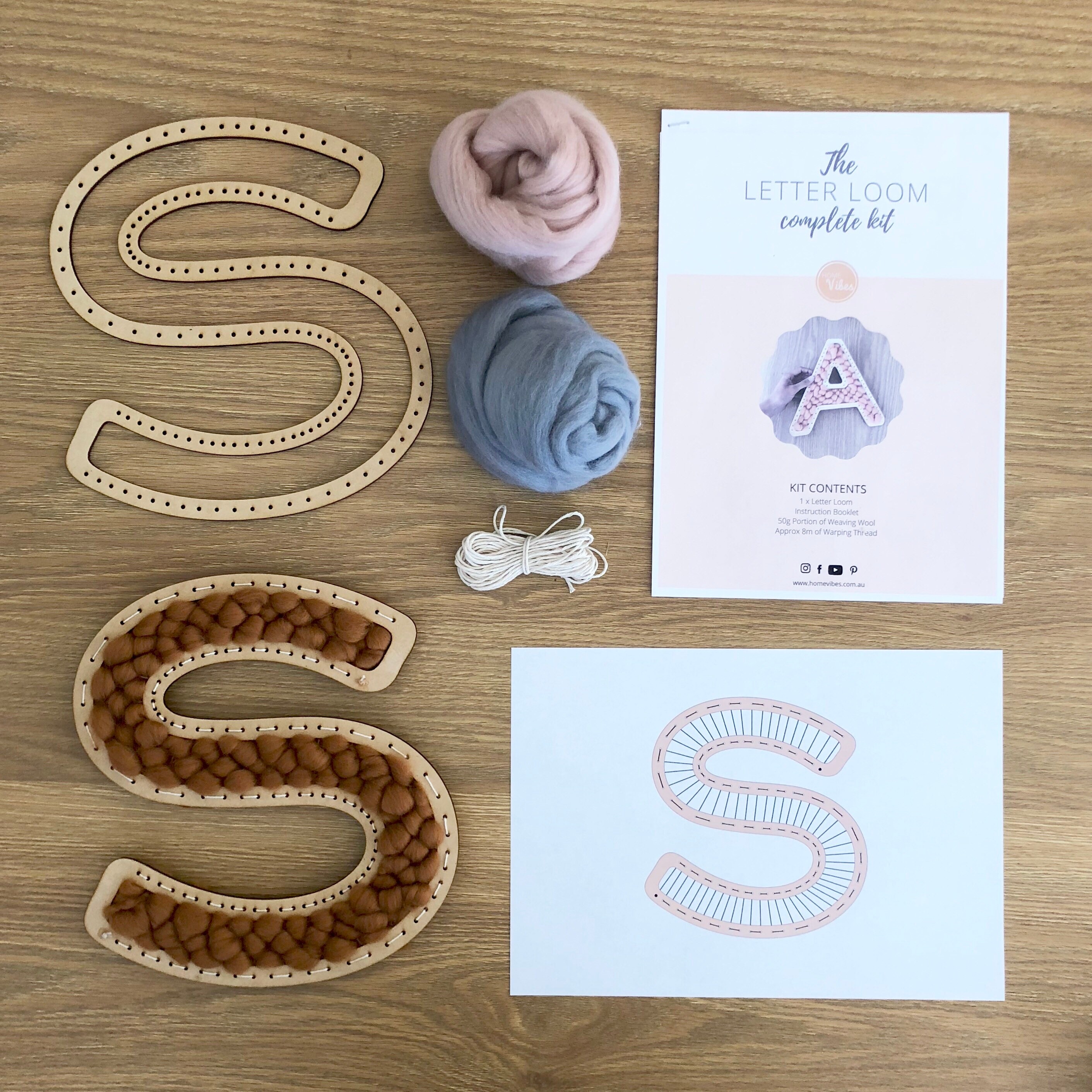 Letter Loom Weaving Kit Alphabet | Etsy