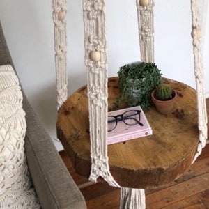 Macrame Pattern Hanging Table || Beginner - Intermediate || DIY Macrame ...
