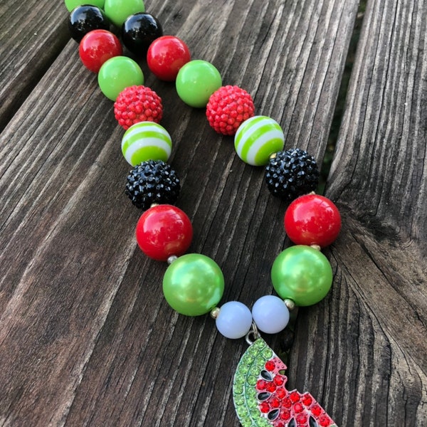 Watermelon Necklace - Etsy