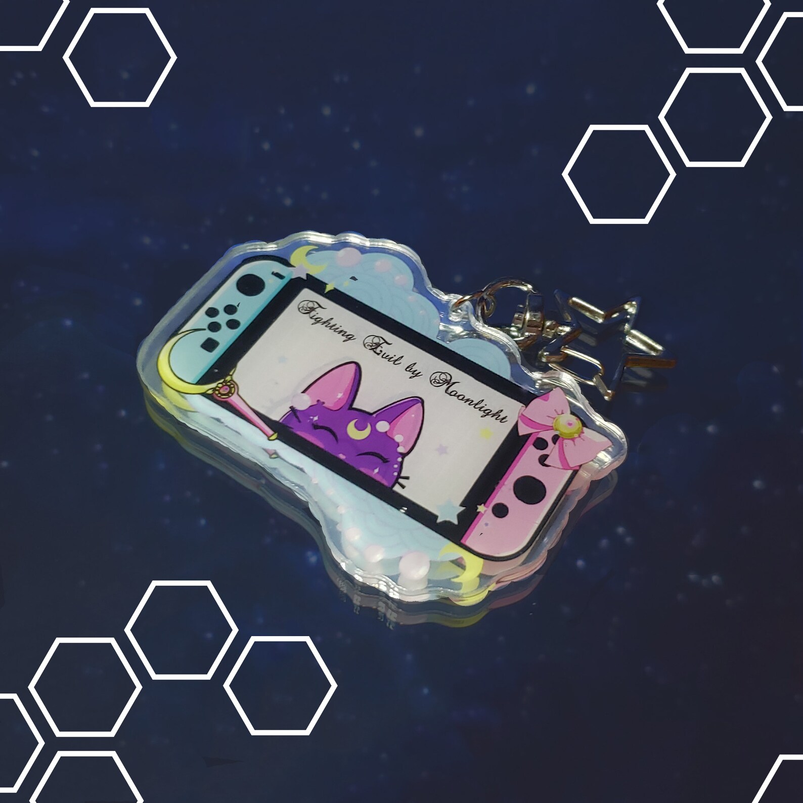 3 X 2.1 Sailor Moon X Nintendo Switch Charm Luna | Etsy