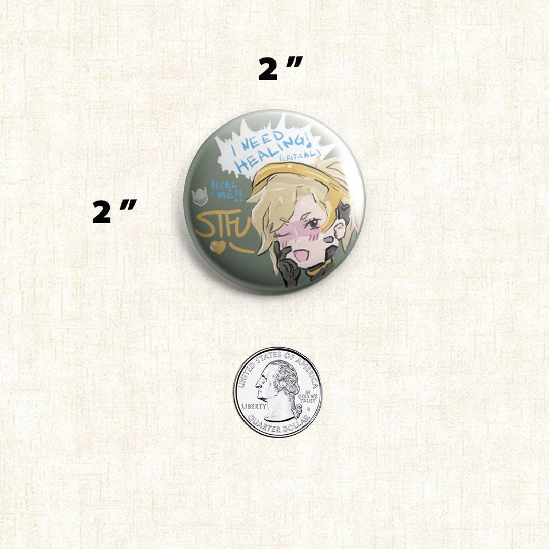 Annoyed Mercy Mains Button - Etsy