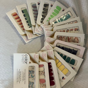 Color Street 75 Bundle Lot Assorted Nail Strips and Box - Etsy