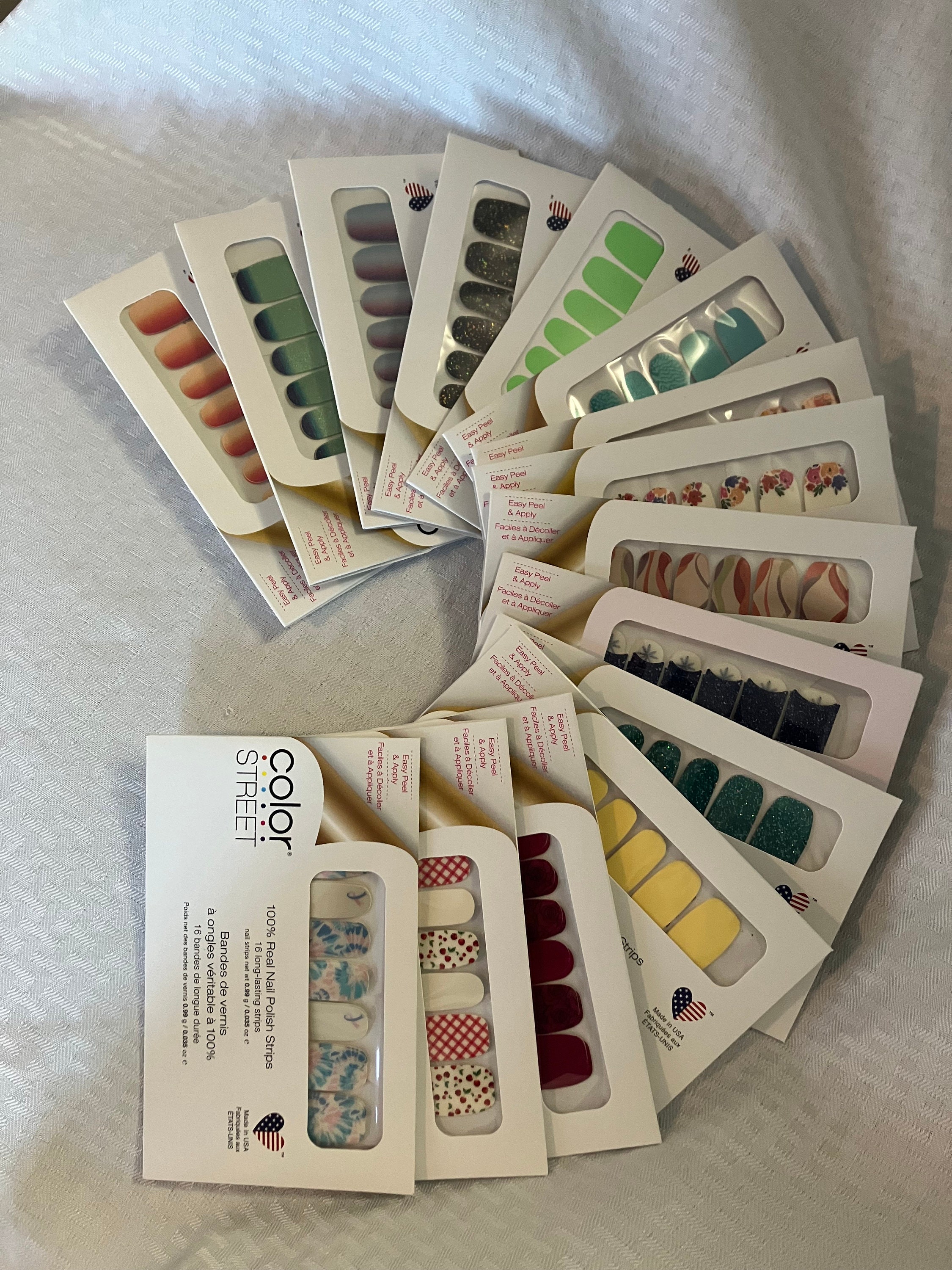 Color Street 75 Bundle Lot Assorted Nail Strips and Box - Etsy