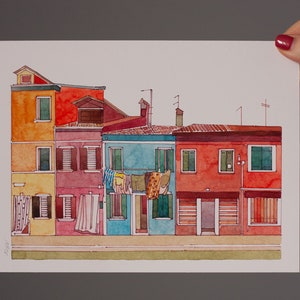 Colors of Italy. Original Artwork. Watercolor Painting. Wall Art. Home ...