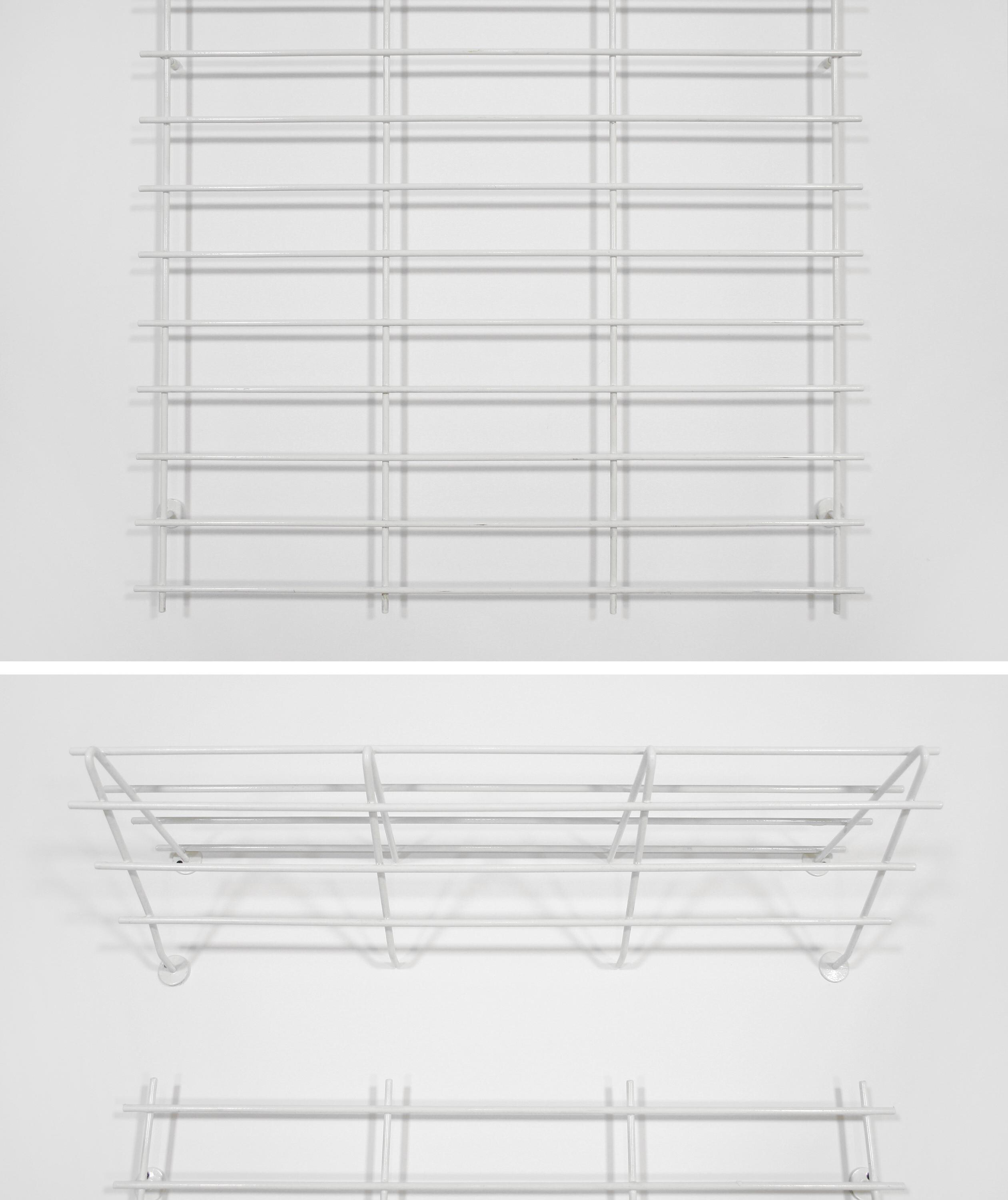 Vintage Friso Kramer Spectrum Dutch Minimalist White Deurne Wire Wall ...