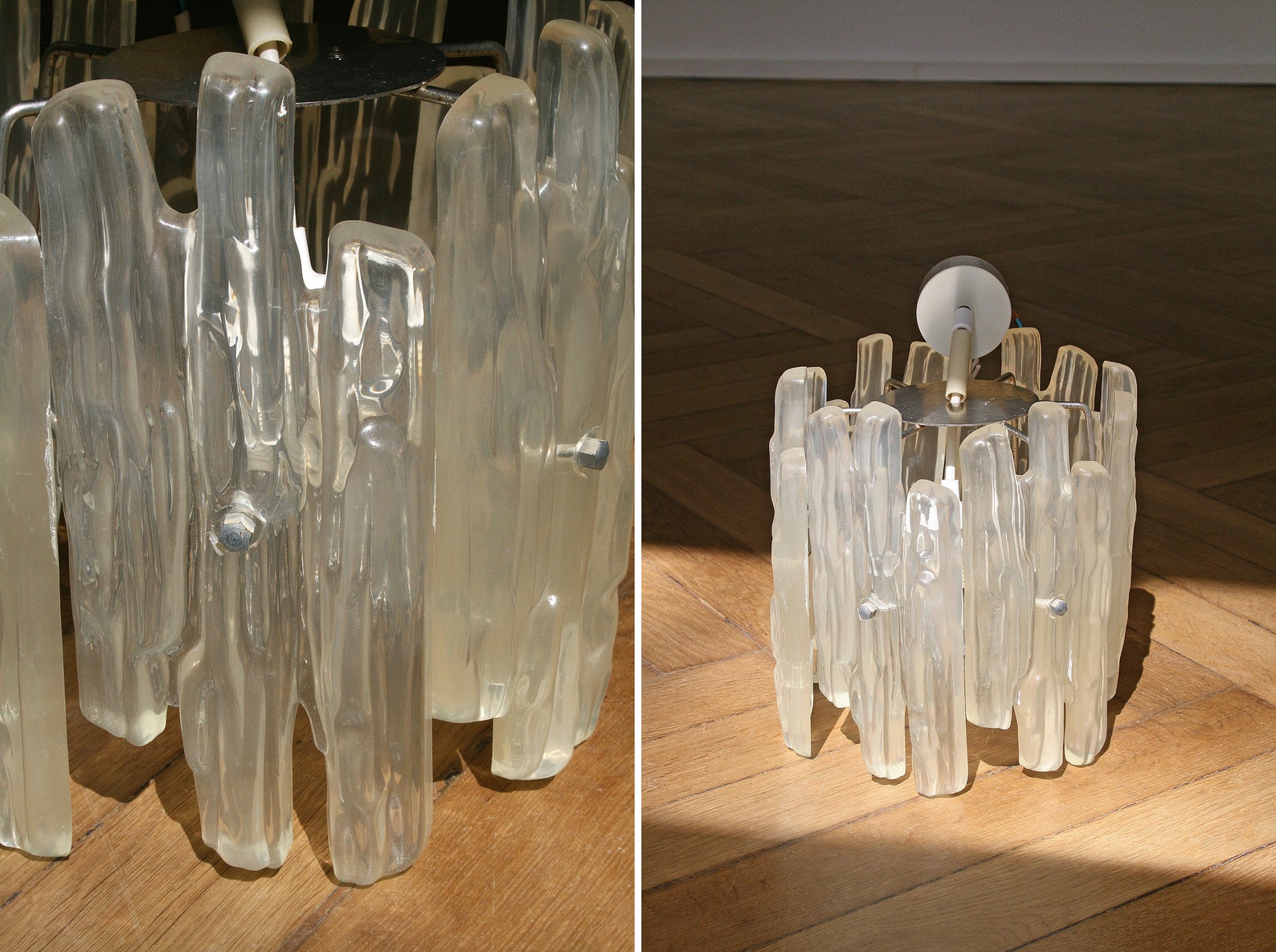 Vintage J. T. Kalmar Frozen Flowing Icycle Transparent Lucite - Etsy