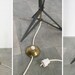 Vintage Novoplast Fibreglass Cocoon Floor Lamp Cast Iron Retro Mid ...