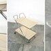 Vintage Creamy Beige Foldable Minibar Side End Table Dumbwaiter Bar ...