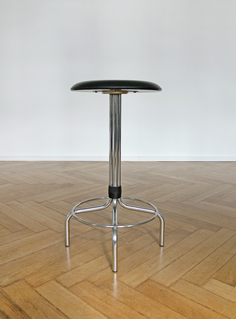 Tall Vintage Octopus Circular Chrome Industrial Bauhaus Black | Etsy