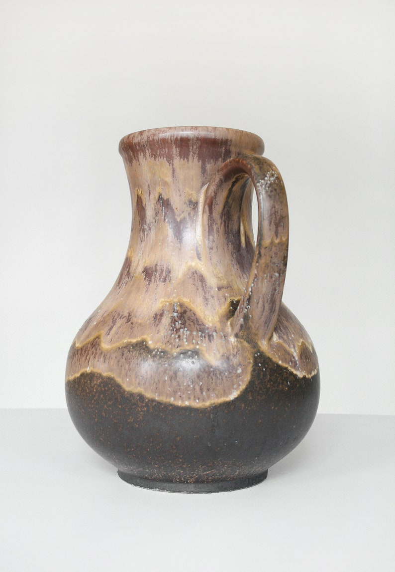 XL Vintage Dümler & Breiden Melting Ceramic Fat Lava Pitcher Floor Vase ...