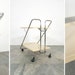 Vintage Creamy Beige Foldable Minibar Side End Table Dumbwaiter Bar ...