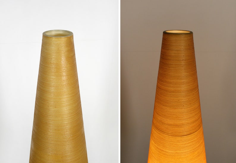 Vintage Novoplast Fibreglass Cocoon Floor Lamp Cast Iron Retro - Etsy