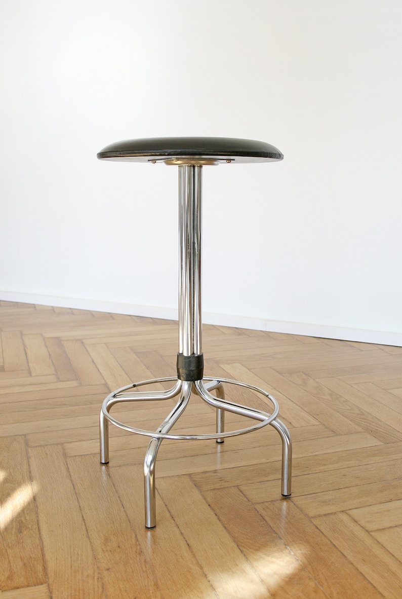 Tall Vintage Octopus Circular Chrome Industrial Bauhaus Black - Etsy