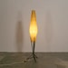 Vintage Novoplast Fibreglass Cocoon Floor Lamp Cast Iron Retro Mid ...