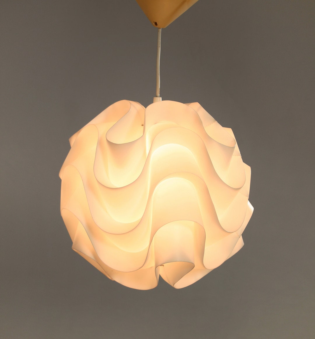 Vintage Poul Christiansen Le Klint Model 172 Pleated Ivory White Moon ...