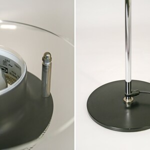Vintage Ikea Cirkel Postmodern Acrylic Metal Desk Lamp UFO Retro Mid ...