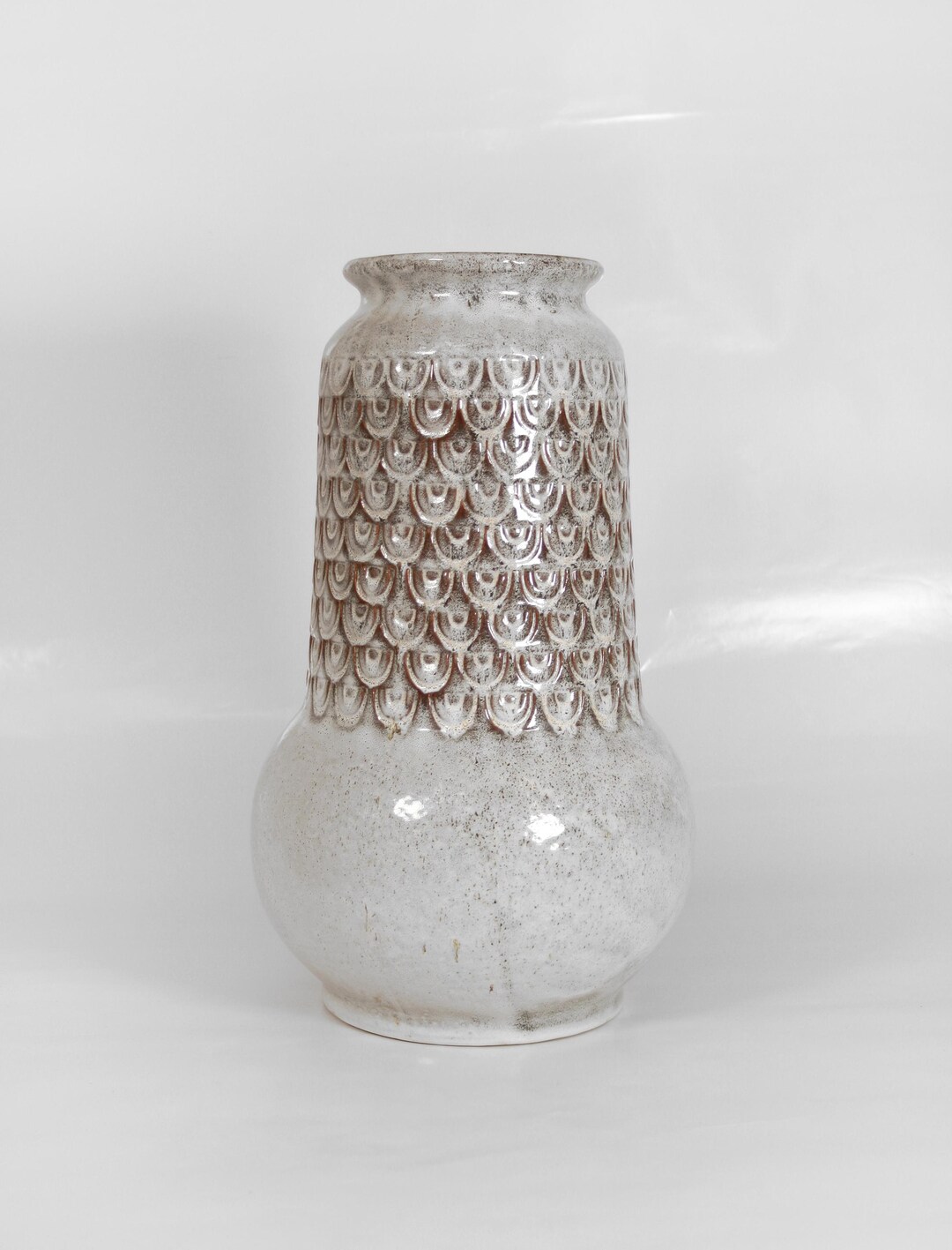 Large Vintage Jasba Keramik Textured Embossed Fat Lava Ceramic Floor ...
