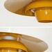 Danish Vintage Jeka Metaltryk Viola Yellow Pendant Layered Disc Lamp ...