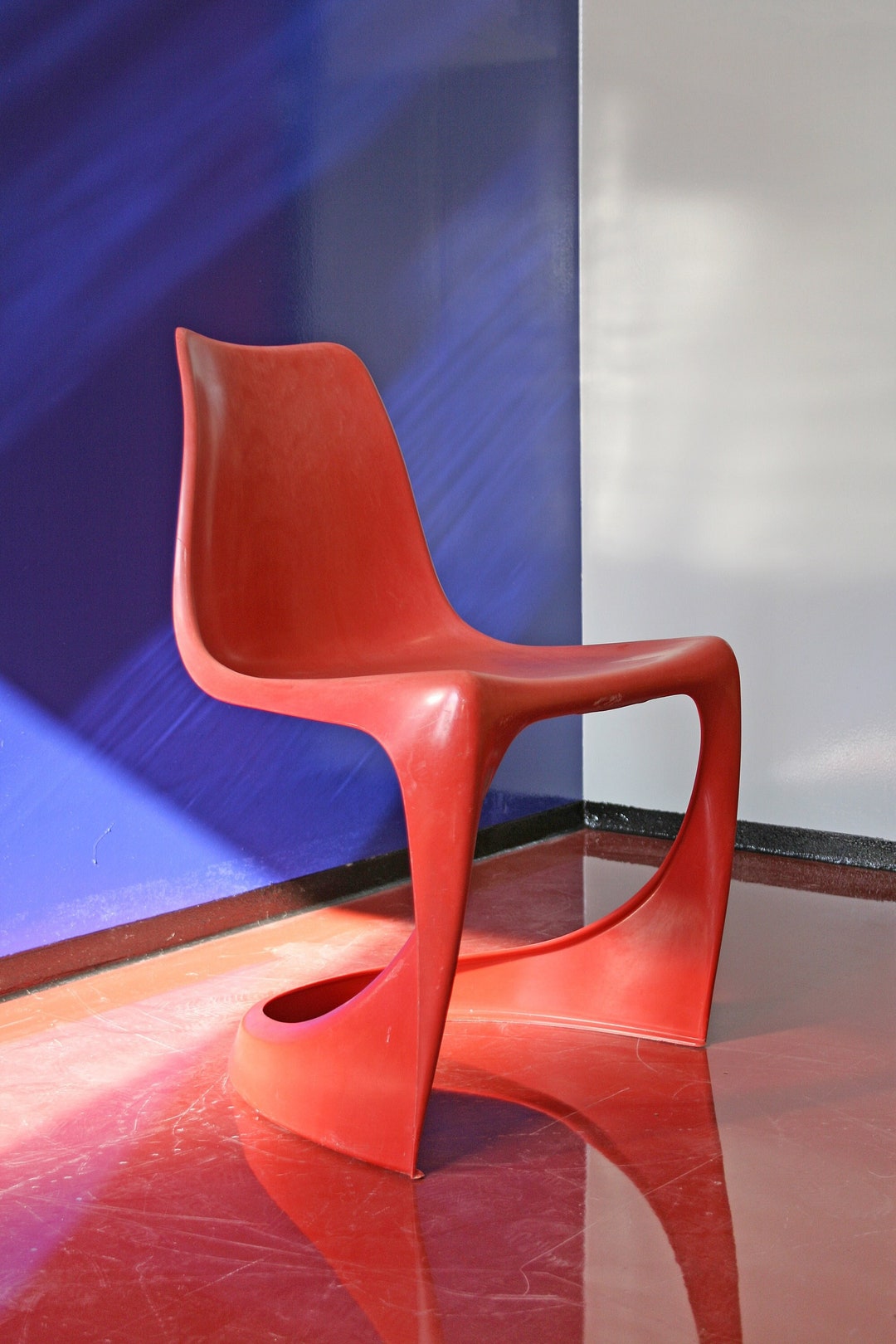 Red Vintage Model 290 Cantilever Desk Chair Steen Østergaard Cado ...
