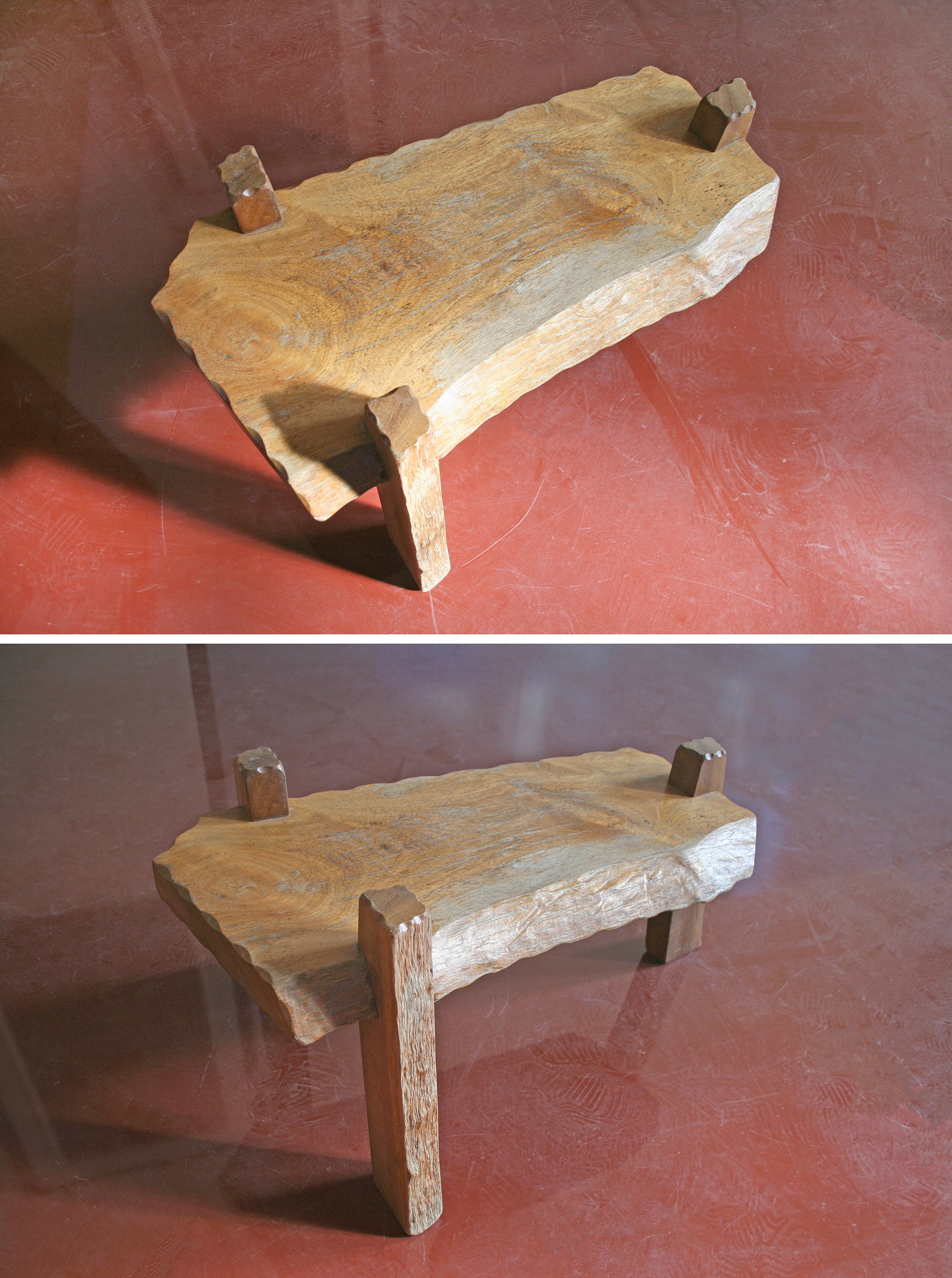 Vintage Sculpted Solid Wood Primitive Stool Step Side End | Etsy