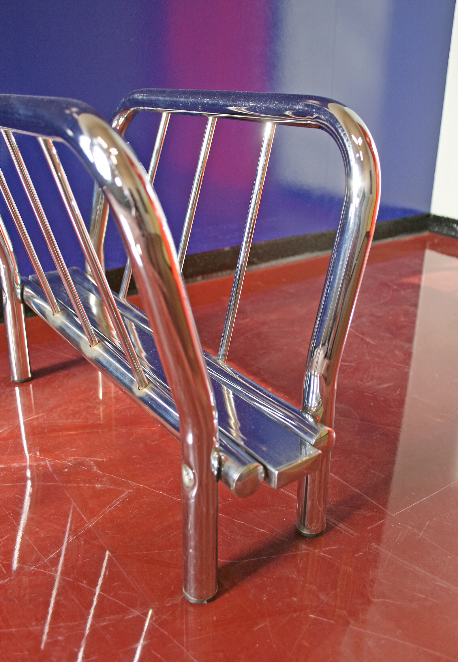 Vintage Zack Chrome Magazine Rack Bauhaus Newspaper Holder - Etsy