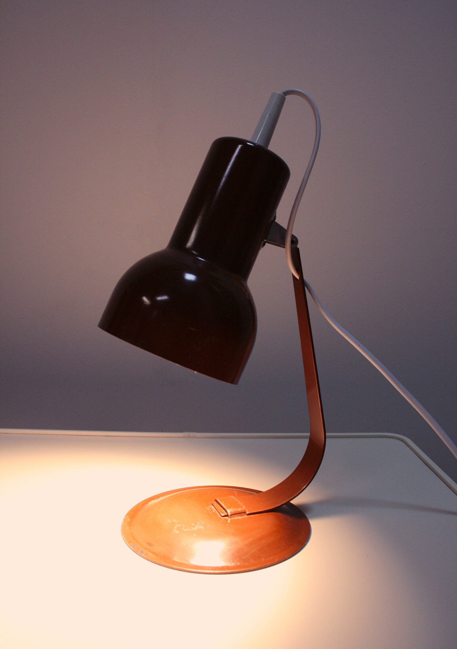 Vintage Brown Gooseneck Adjustable Desk Lamp Industrial Loft - Etsy
