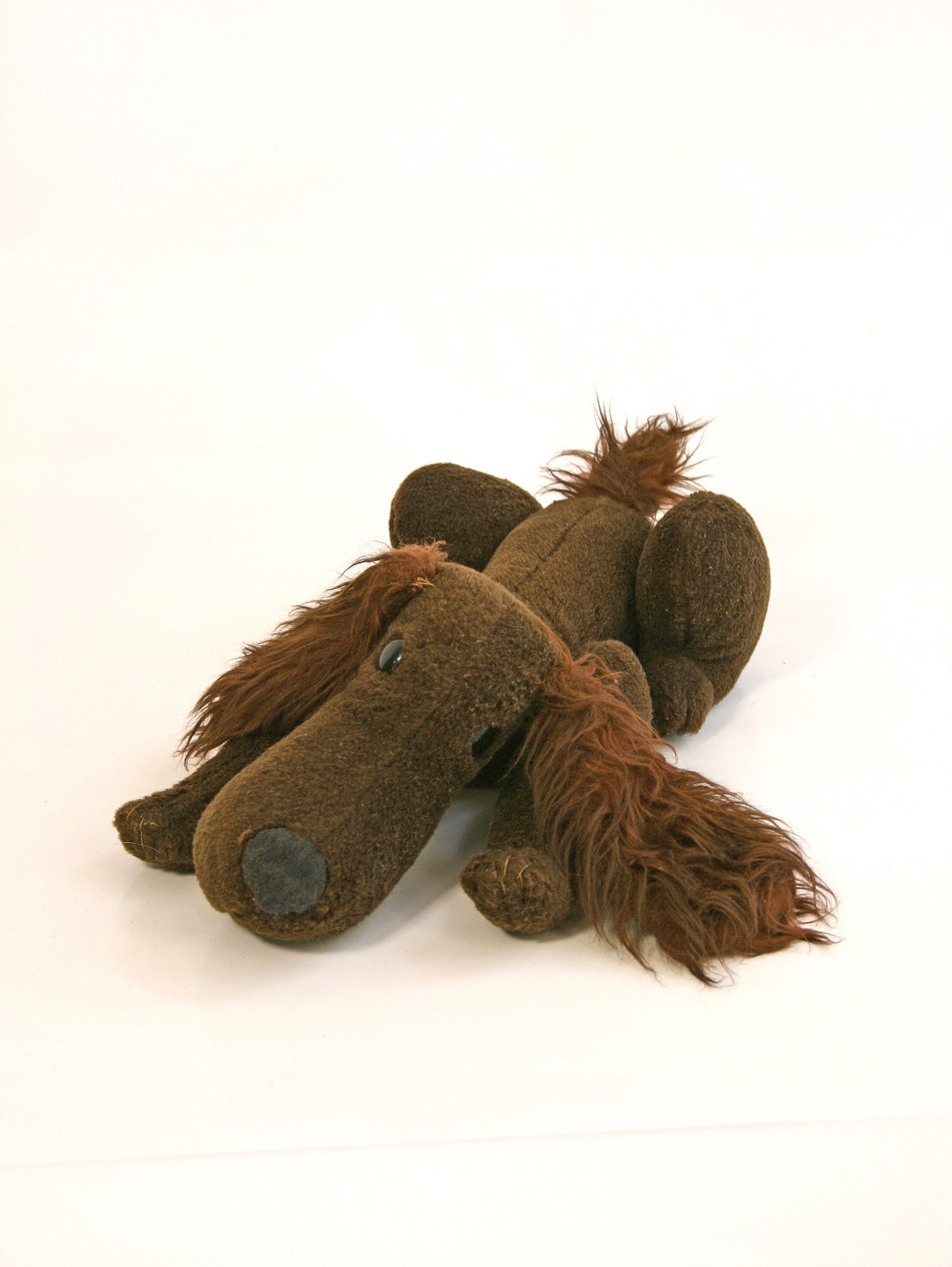Brown Fuzzy Vintage Dachshund Therapeutic Stuffed Dog Toy - Etsy