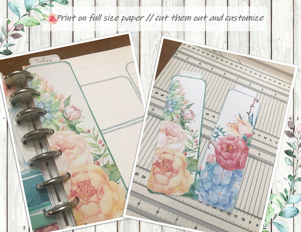 Printable Bookmarks for Planners and Books - Etsy