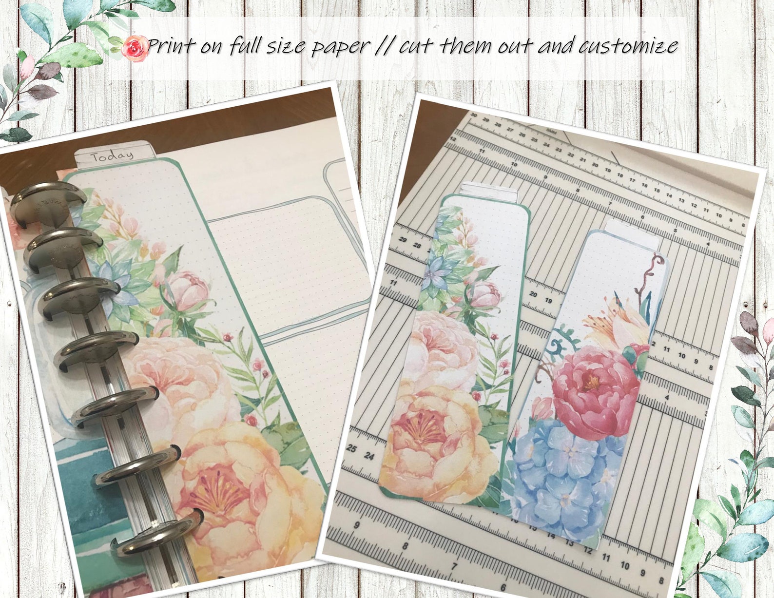 Printable Bookmarks for Planners and Books - Etsy