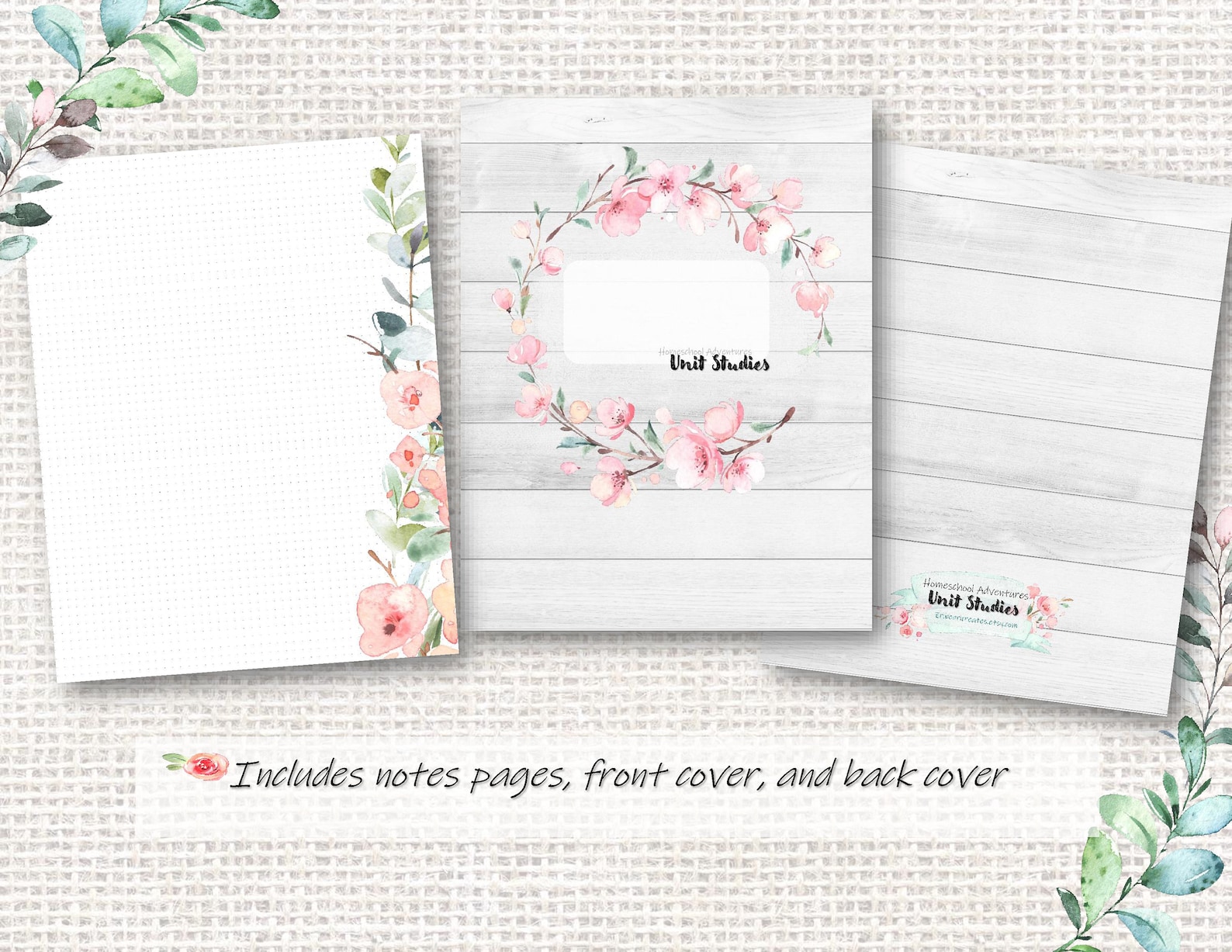 Printable Co-op Unit Study Planning Pages, Homeschool Planner - Etsy