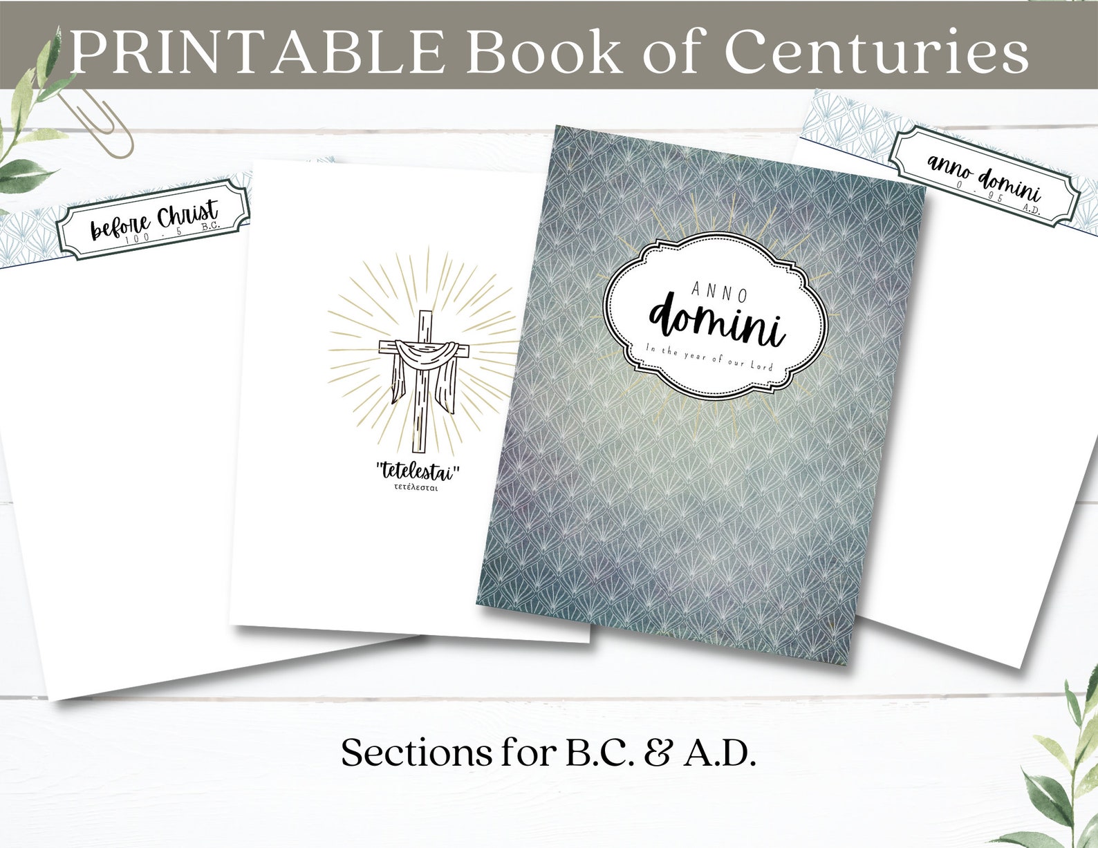 Printable Book of Centuries Charlotte Mason Timeline Book - Etsy