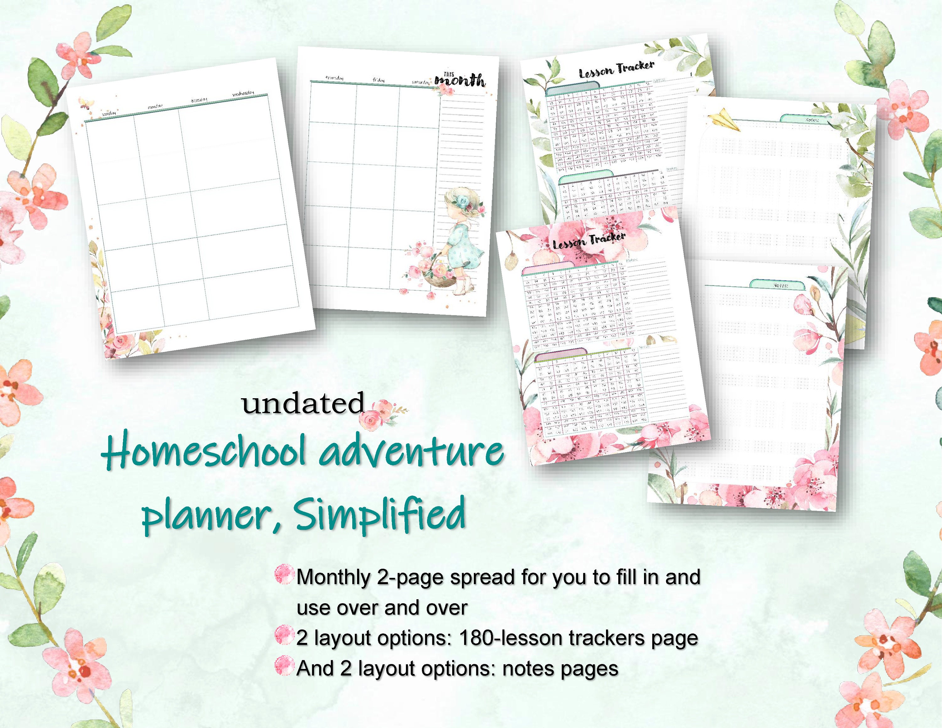 Simplified - Homeschool Adventure Planner - Etsy
