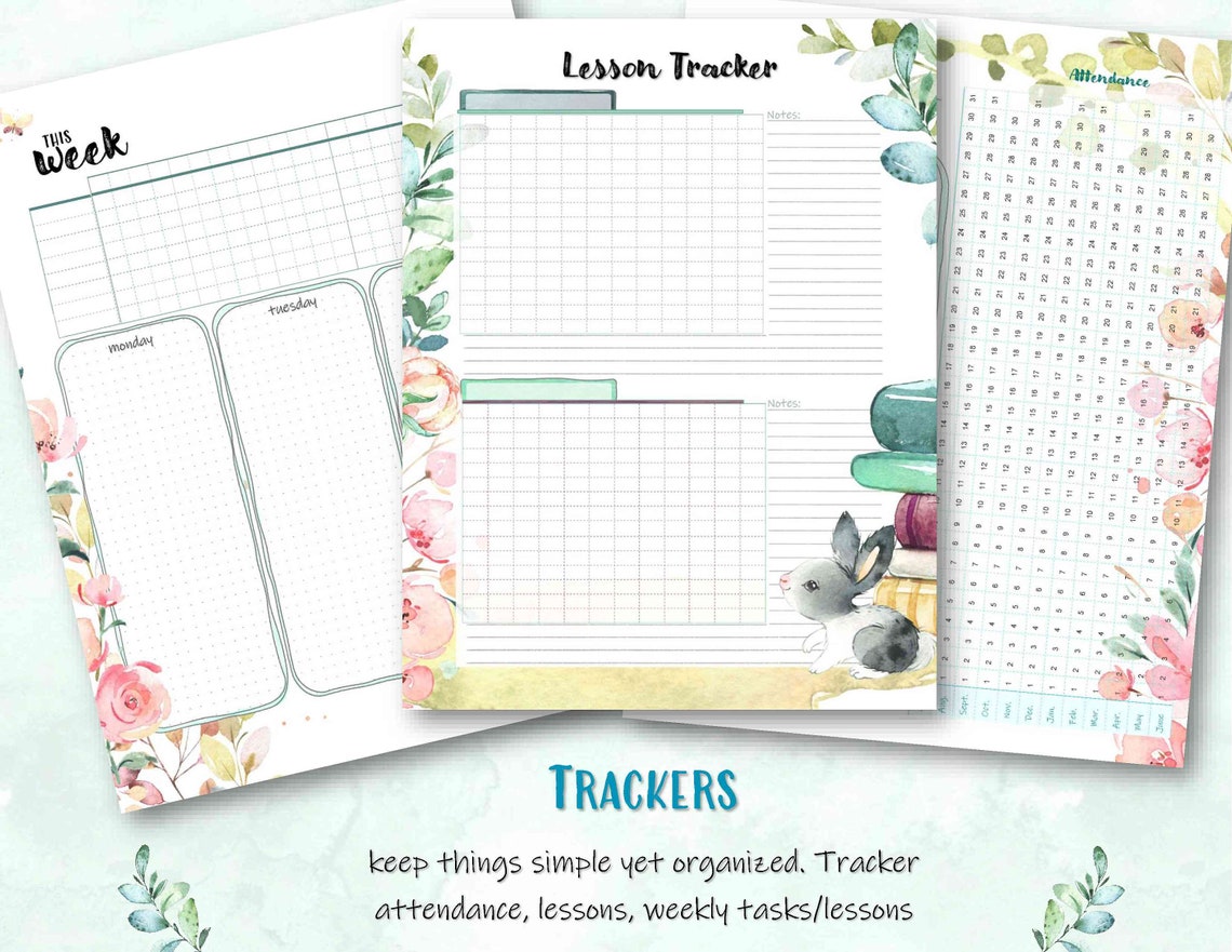 Printable Undated Homeschool Adventures Planner Blank Monthly - Etsy