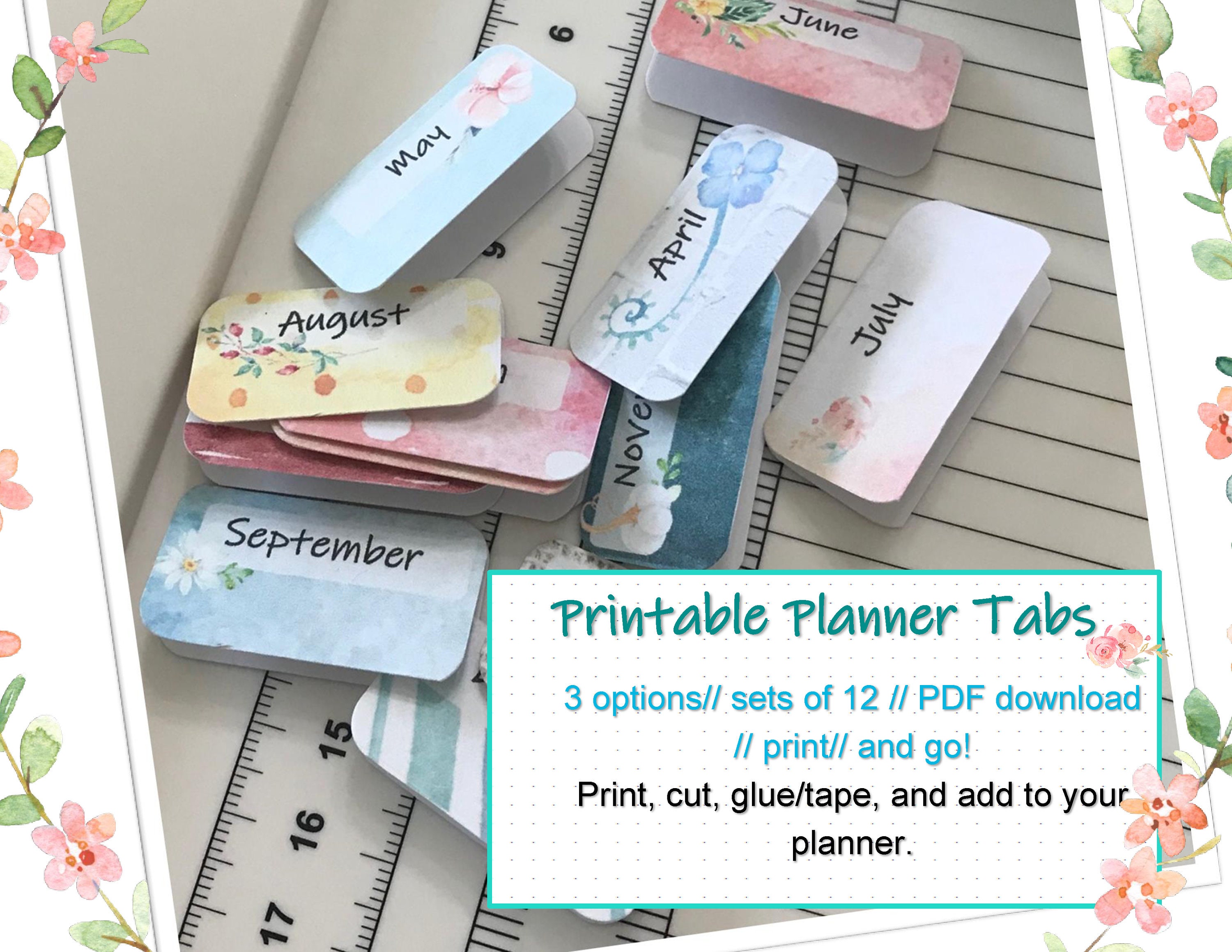 Printable Planner Tabs Homeschool Adventures Planner Tabs - Etsy