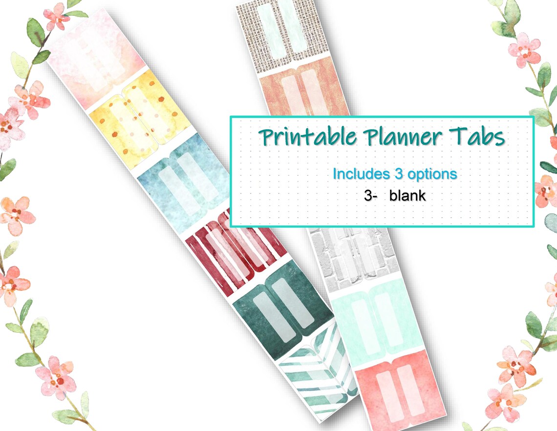 Printable Planner Tabs Homeschool Adventures Planner Tabs - Etsy