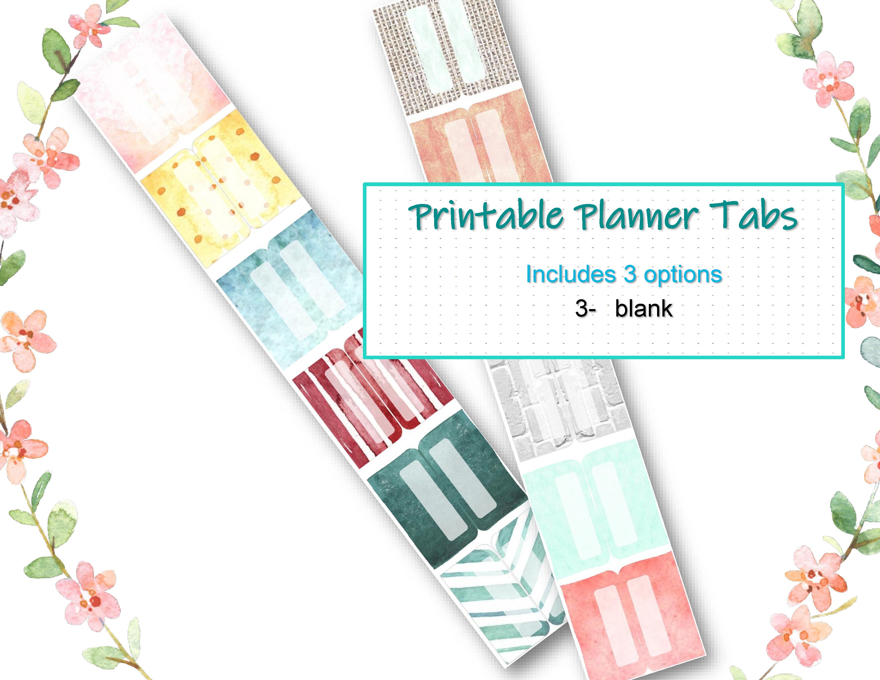 Printable Planner Tabs Homeschool Adventures Planner Tabs - Etsy