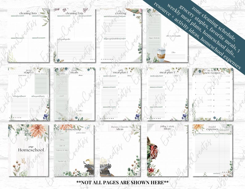 PRINTABLE 2026 Vertical Lesson Plan Homeschool and Life Planner ...