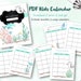Printable Kids Calendar Set, Under the Sea Theme, Blank Calendars - Etsy
