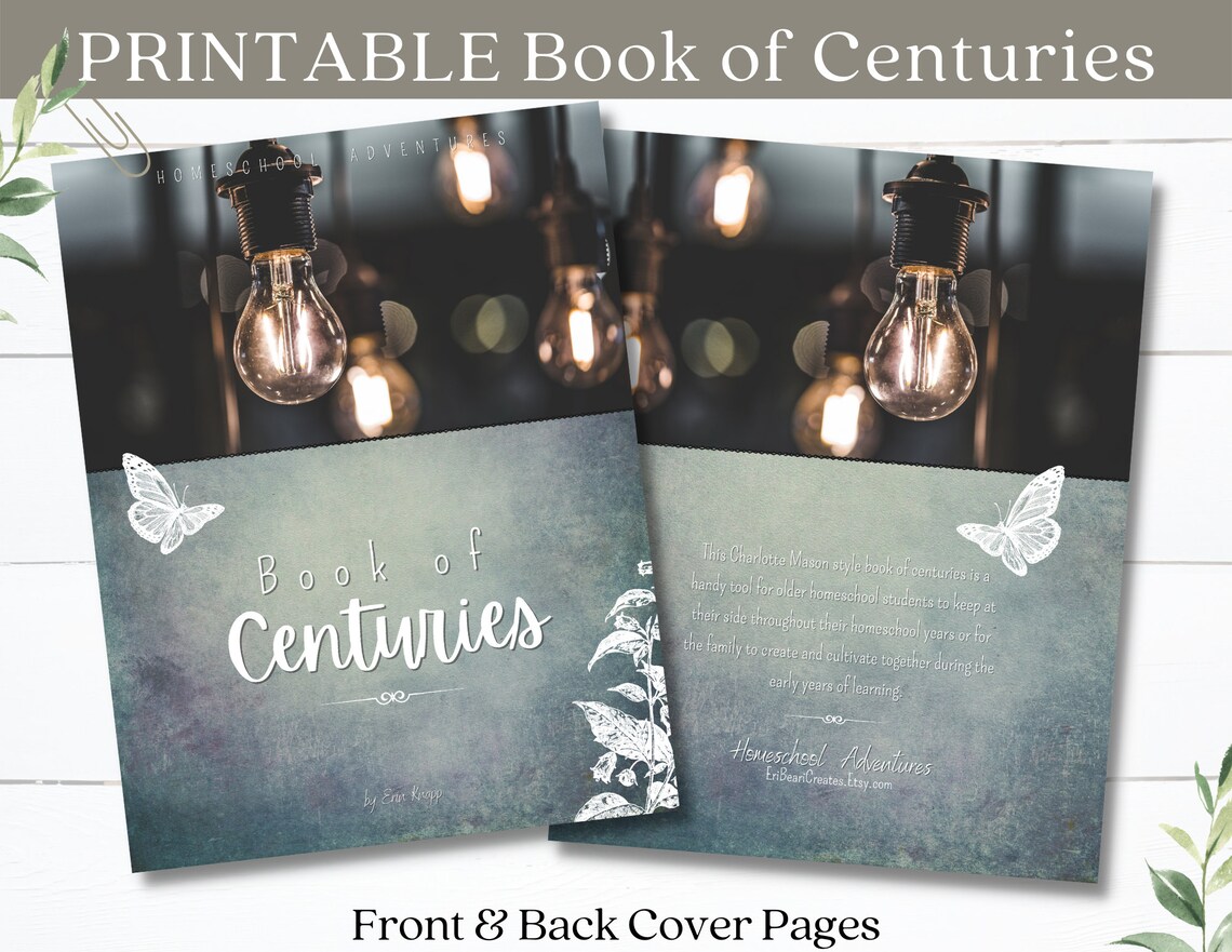 Printable Book of Centuries Charlotte Mason Timeline Book - Etsy