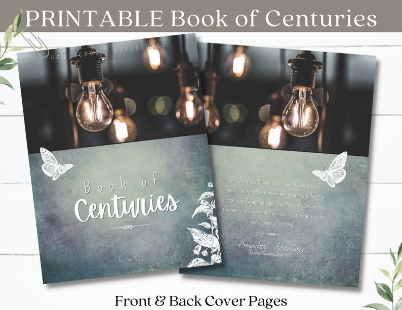 Printable Book of Centuries Charlotte Mason Timeline Book - Etsy