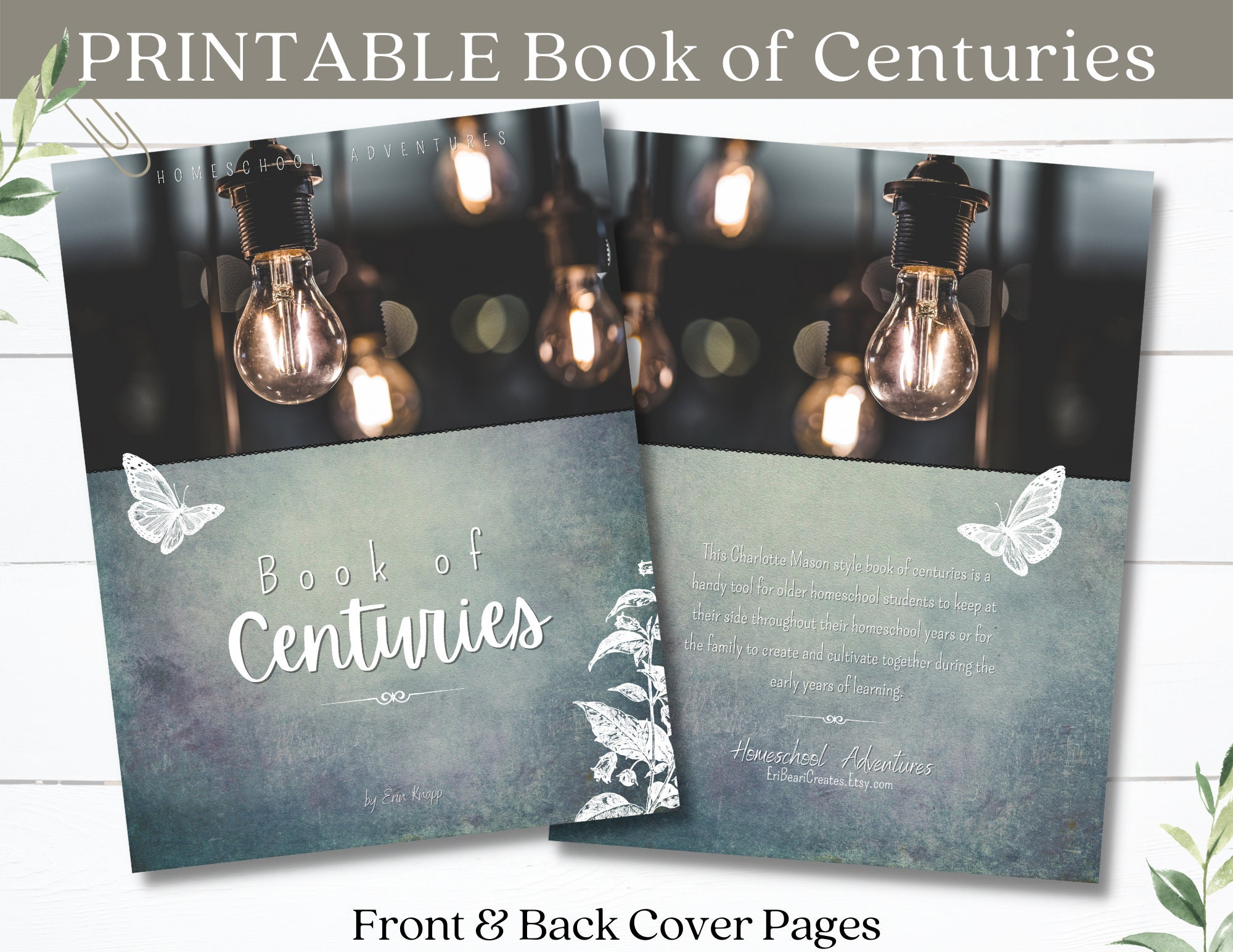 Printable Book of Centuries, Charlotte Mason, Timeline Book for ...