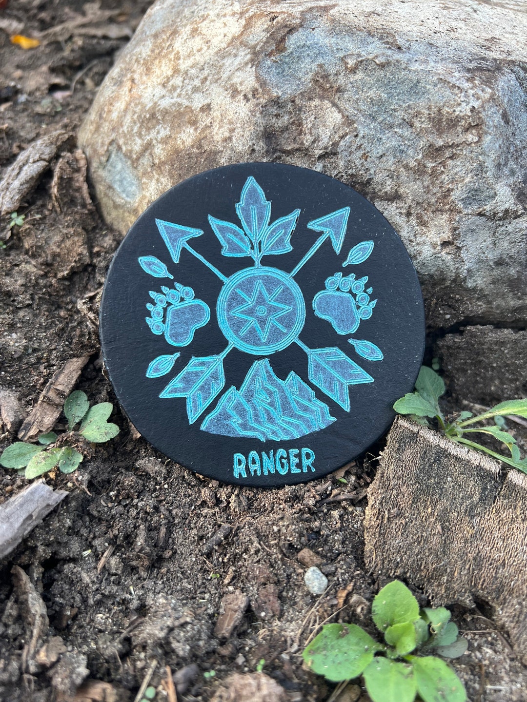 Ranger Leather Coaster Individual - Etsy