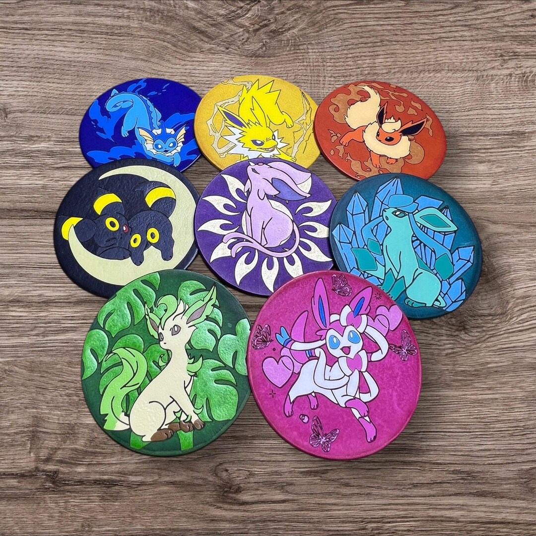 Leather Video Game Monster Coasters - Etsy