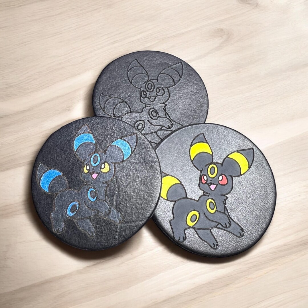 Leather Video Game Monster Coasters Black - Etsy