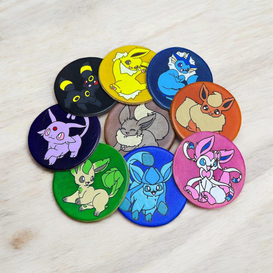 Leather Video Game Monster Coasters - Etsy