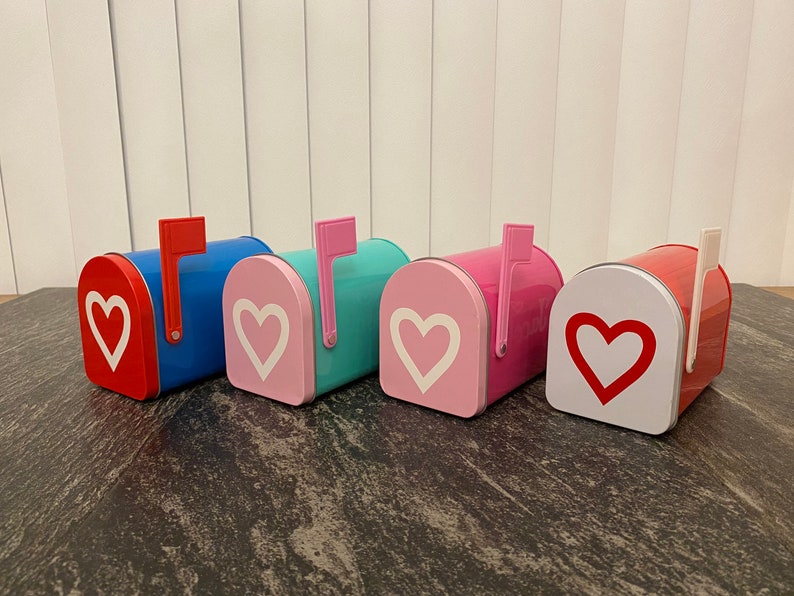 Mini Kids Valentine's Day Custom Mailbox, Personalized Kids Mini ...