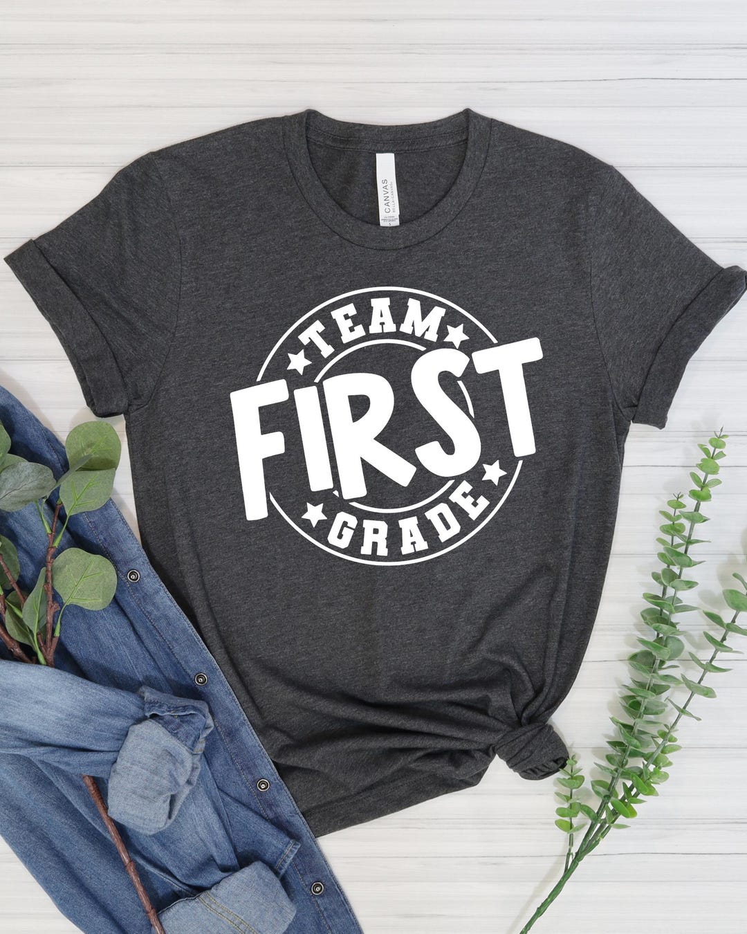 First Grade Teacher Shirt, 1st Grade Team Teacher T-shirt for Back to ...