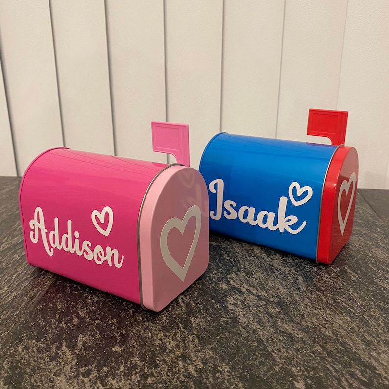 Mini Kid’s Valentine's Day Custom Mailbox, Personalized Kids Mini ...