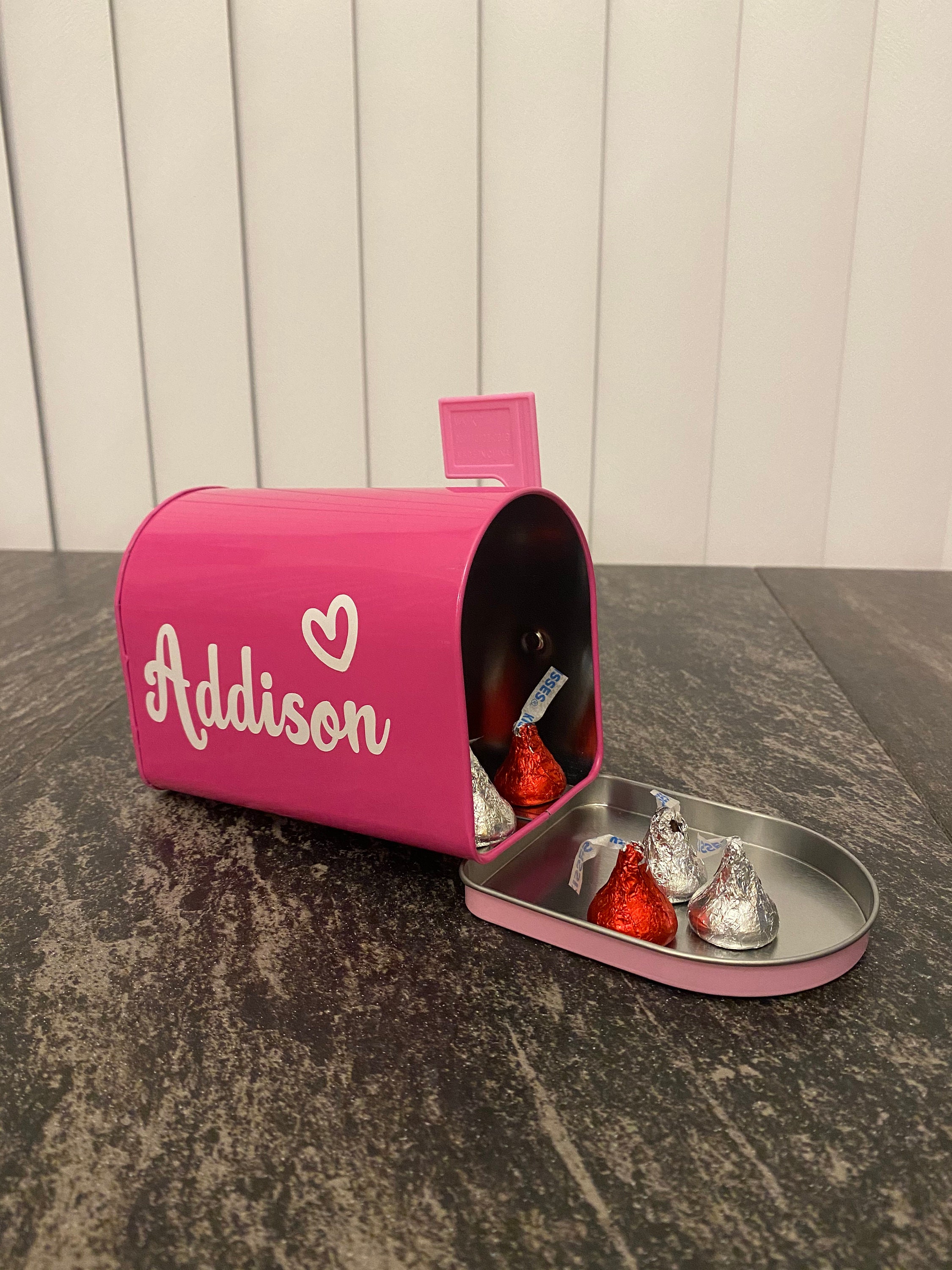 Mini Kid’s Valentine's Day Custom Mailbox, Personalized Kids Mini ...